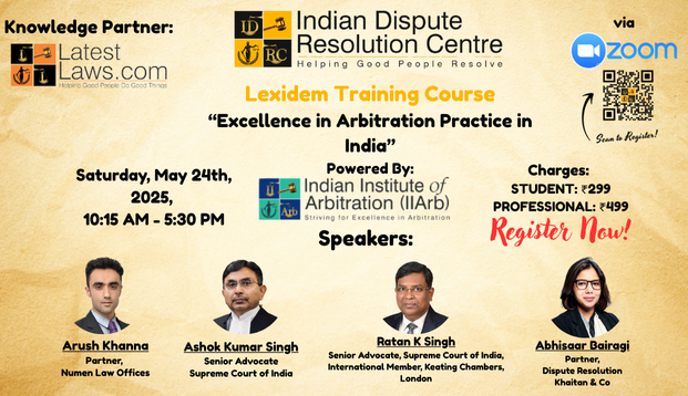 Excellence in Arbitration Practice in India - Indian Institute of ...